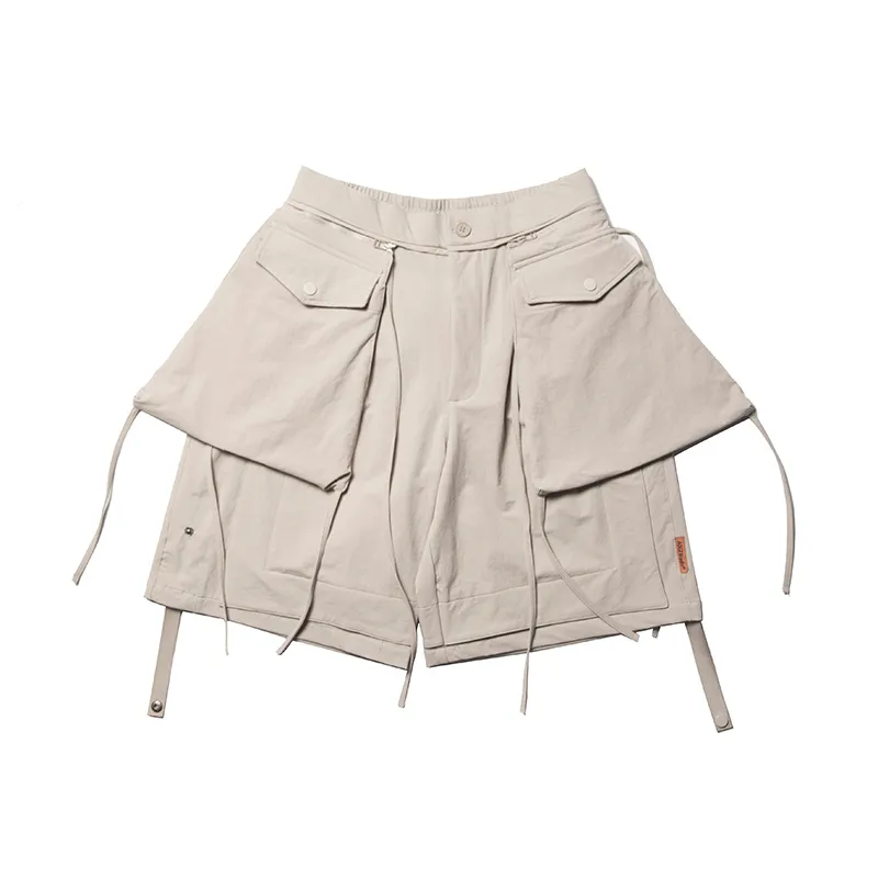 AOGZ removable pockets loose straight Cargo Shorts - POIZON