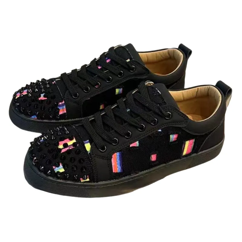 Canvas Color Matching Sneakers - POIZON
