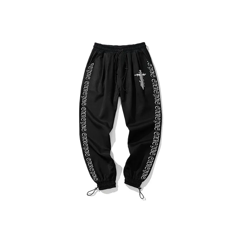 SANSYAS Overlapping cross-print slacks - POIZON