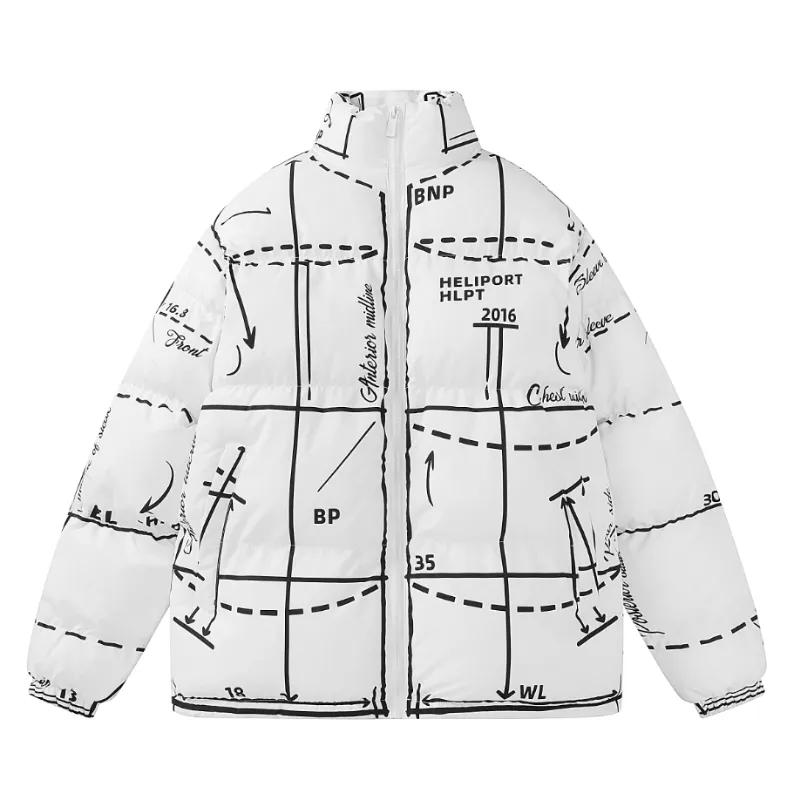 HELIPORT Apron Positioning Draft Cotton-padded Jacket - POIZON